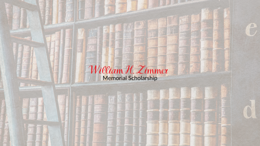 William H. Zimmer Memorial Scholarship | Community Foundation of ...
